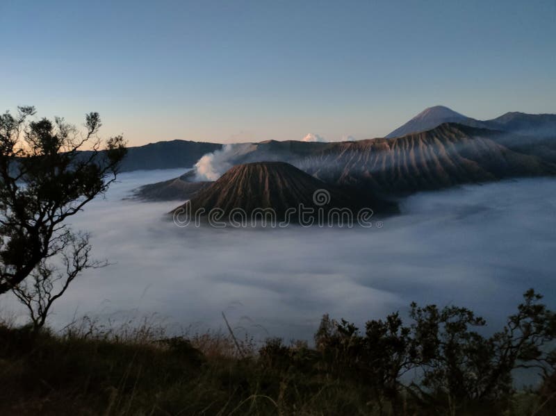 Land Above the Clouds Mount Bromo Indonesia Stock Image - Image of ...