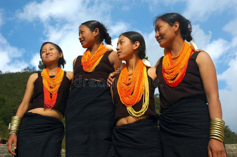 Land & Inwoners Van Nagaland-India. Redactionele Stock Foto - Image of ...