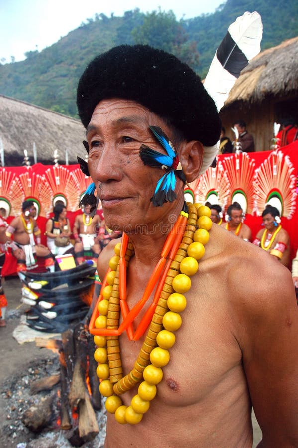 Land & Inwoners Van Nagaland-India. Redactionele Stock Afbeelding ...