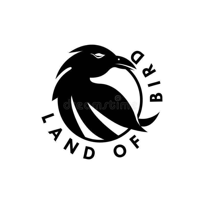 Land of Bird Logo Design Template Stock Vector - Illustration of ...