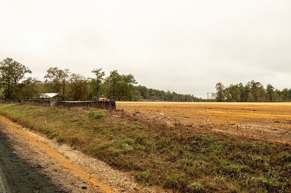 Land Clearing and Grading with Heavy Equipment Stock Photo - Image of ...