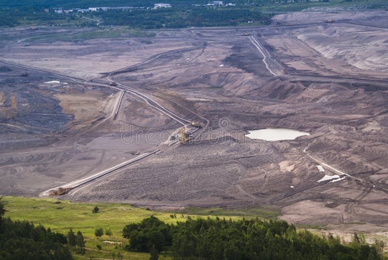 Land coal mining stock photo. Image of machinery, nature - 41494086