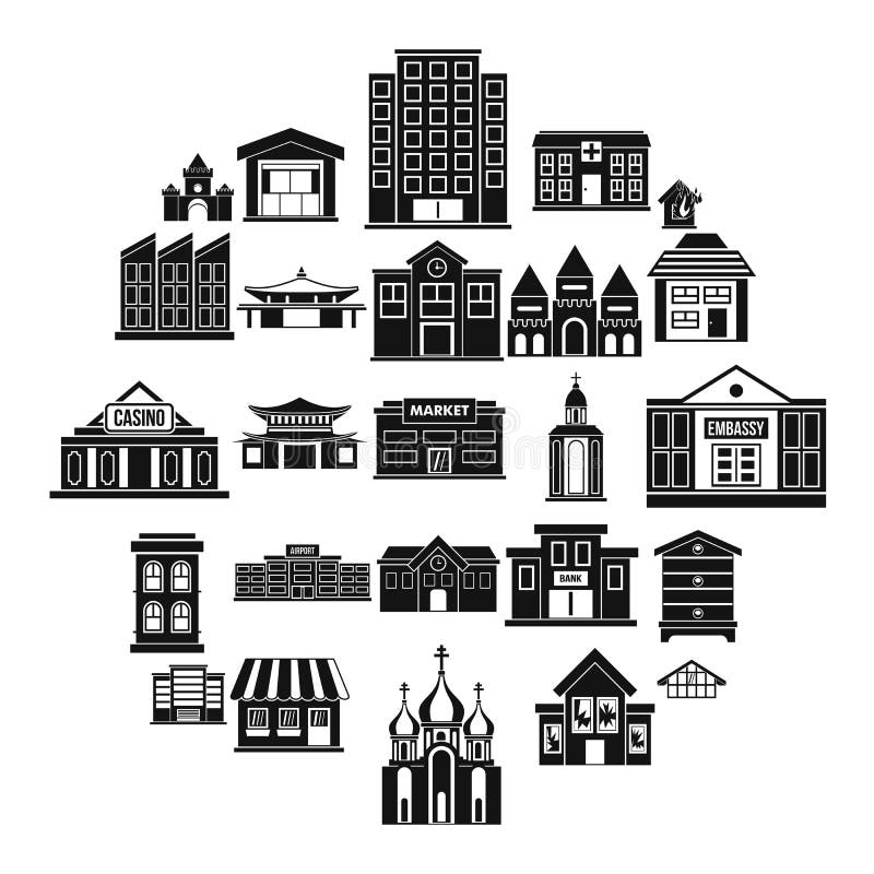 Land Development Icons Set, Simple Style Stock Vector - Illustration of ... Land Development Icons Set, Simple Style Stock Vector - Illustration of ...