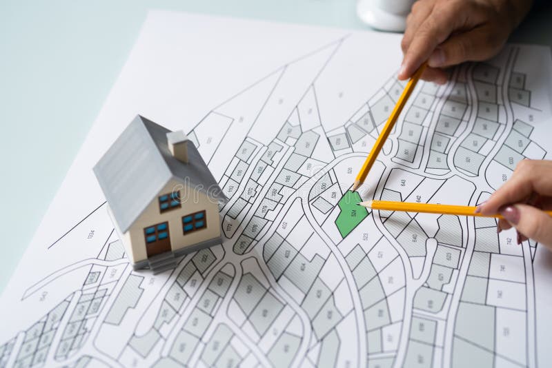 Land Development Map. Developer Stock Image - Image of human, mapping ...