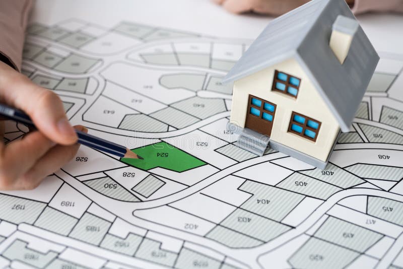 Land Development Map. Developer Stock Photo - Image of high, page ...