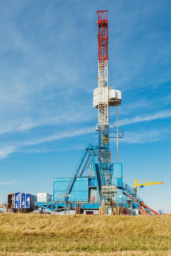 Land drilling rig stock image. Image of drilling, natural - 75901203