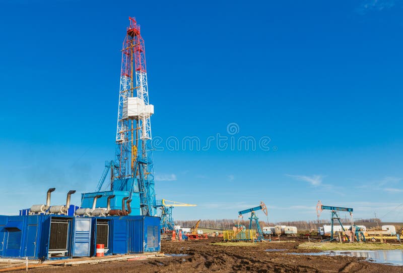 Land drilling rig stock image. Image of technology, unit - 75901373