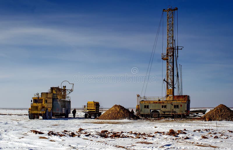 Land drilling rig stock photo. Image of preparing, power - 50166066