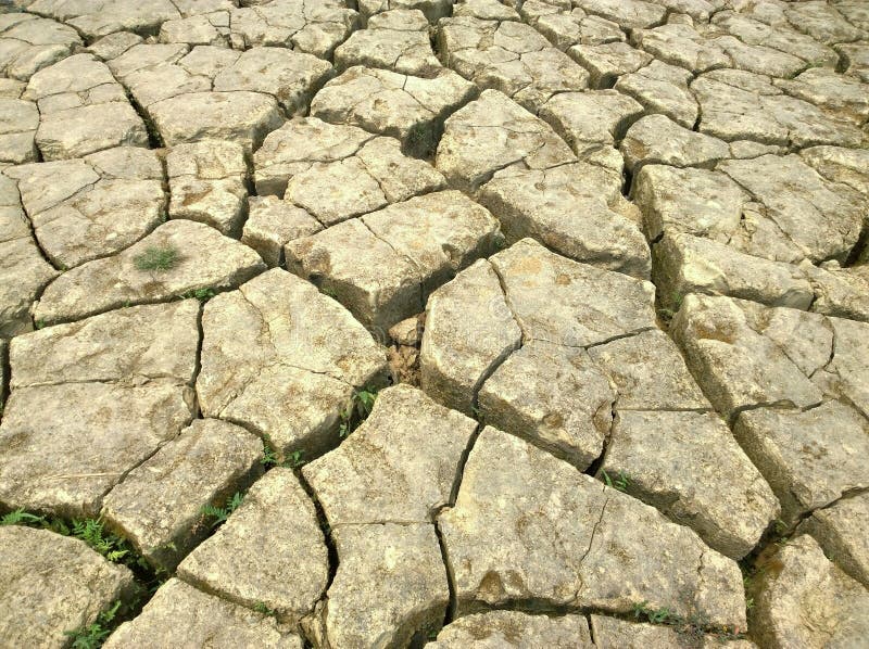 The Land with Dry and Cracked Ground Stock Image - Image of natural ...
