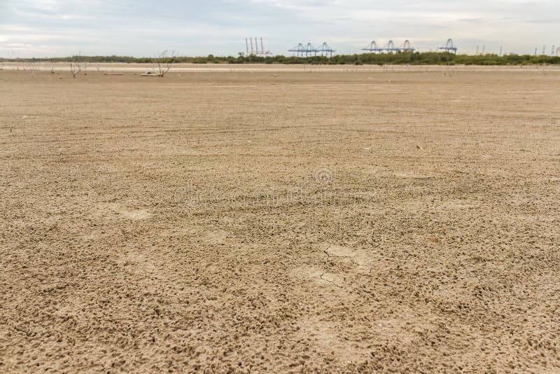 Land with Dry and Cracked Ground. Desert Stock Photo - Image of cracked ...