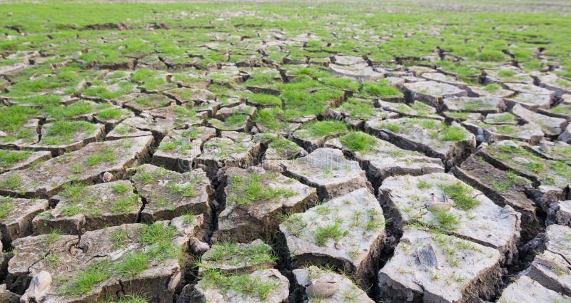 Land with Dry Cracked Mud Ground Stock Photo - Image of barrenness ...