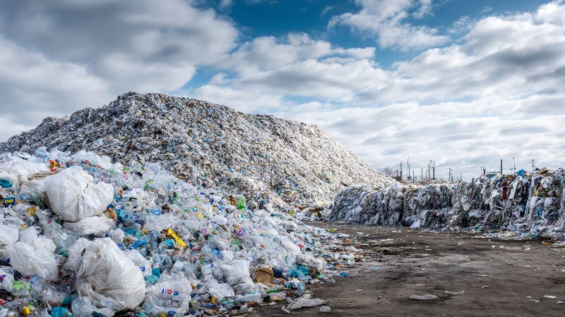 Plastic Scrap in Landfill, Environmental Problems Pollution, Waste or ...