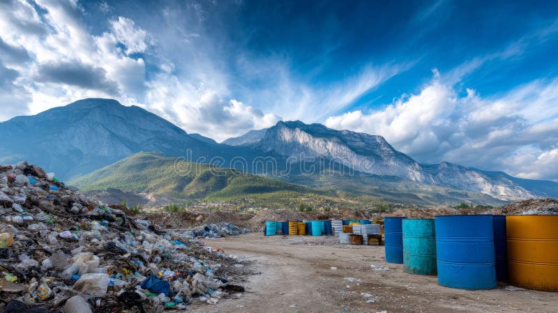 Land with Garbage, Garbage Dump Landscape of Ecological Damage ...