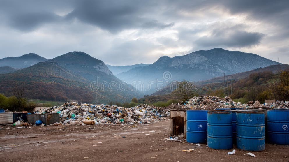Land with Garbage, Garbage Dump Landscape of Ecological Damage ...