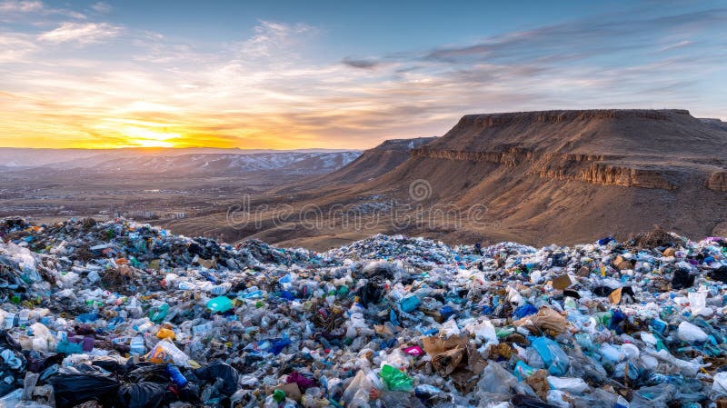 Plastic Scrap in Landfill, Environmental Problems Pollution, Waste or ...