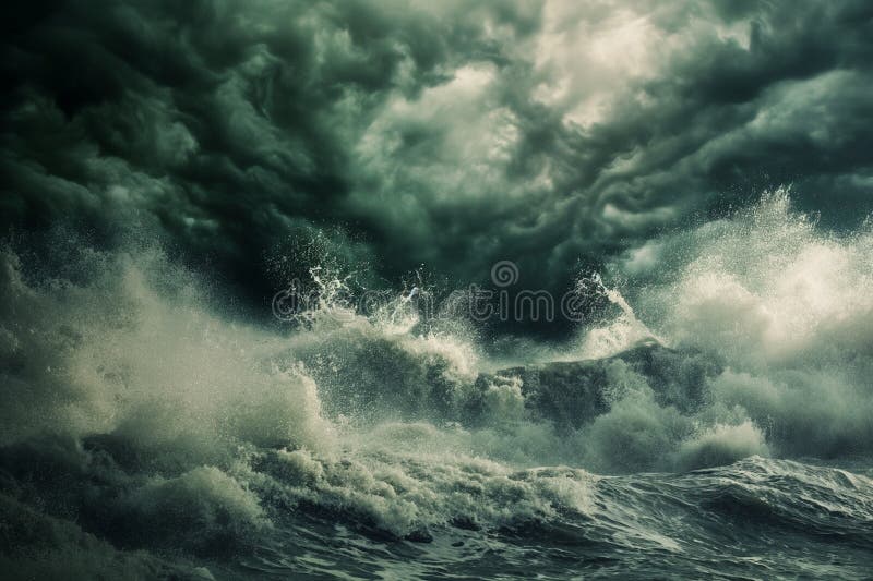 Land Hurricane, Tropical Cyclone Stock Photo - Image of dark, outdoor ...