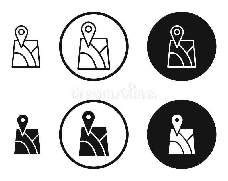 Land Layer Location Vector Icon Stock Vector - Illustration of rent ...