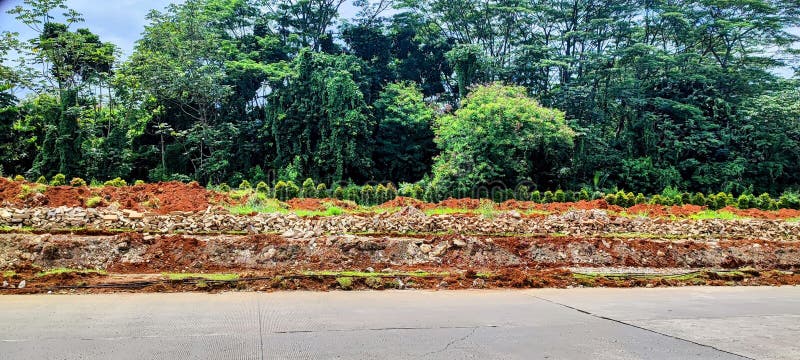 Land Leveling Process for Shophouse Construction Stock Image - Image of ...