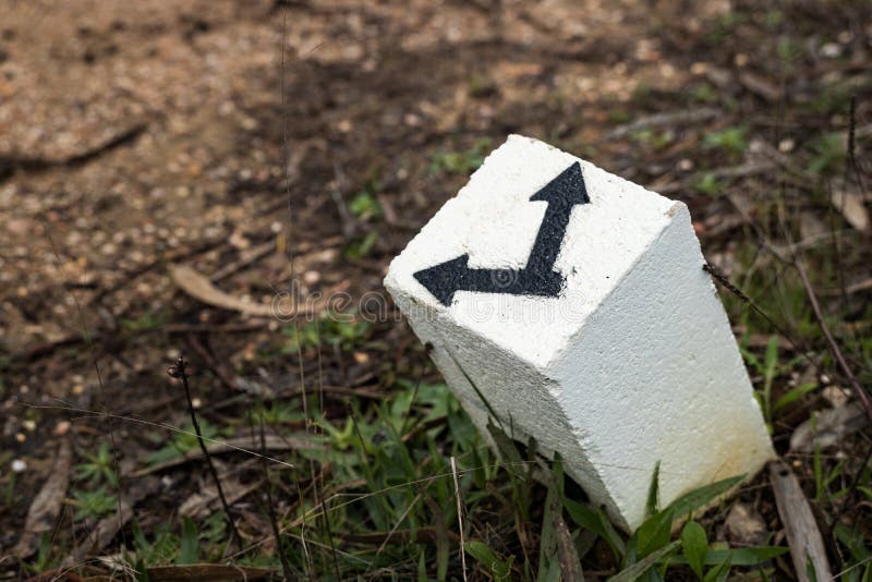 Which way to go? stock image. Image of milestone, indecision - 111955271