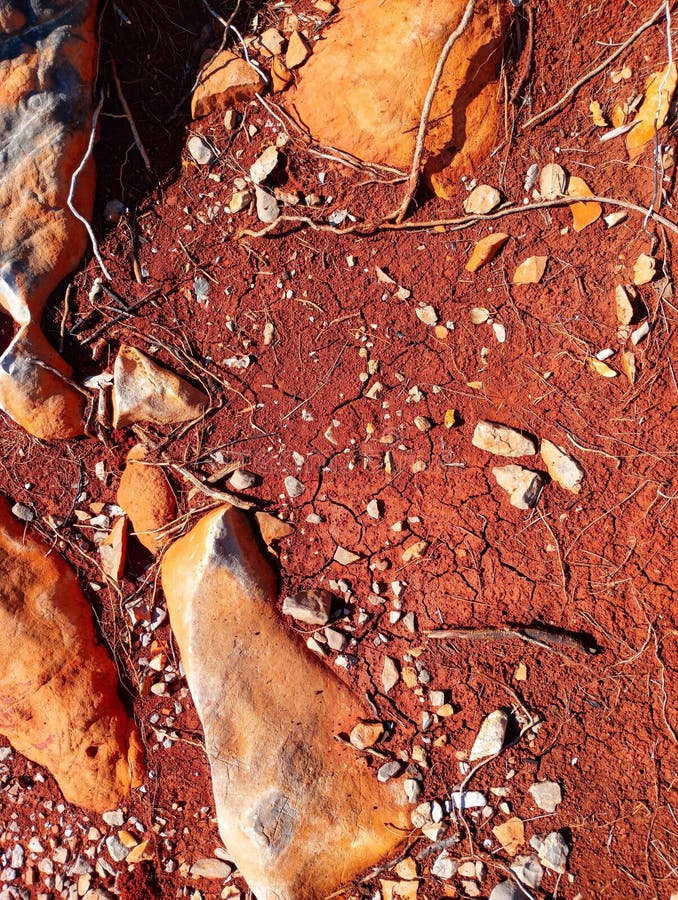 Land of Mars.Red Background. Stock Image - Image of gray ...