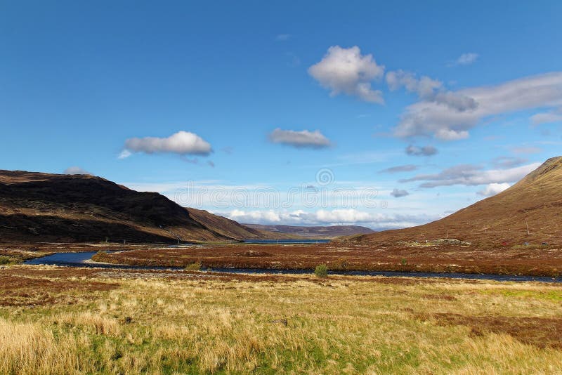 Land and Mountains in Scotland Stock Photo - Image of grass, panorama ...