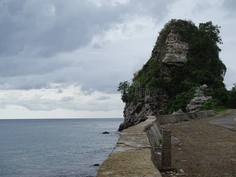 Between Land and Ocean View Stock Photo - Image of coast, tower: 224450080