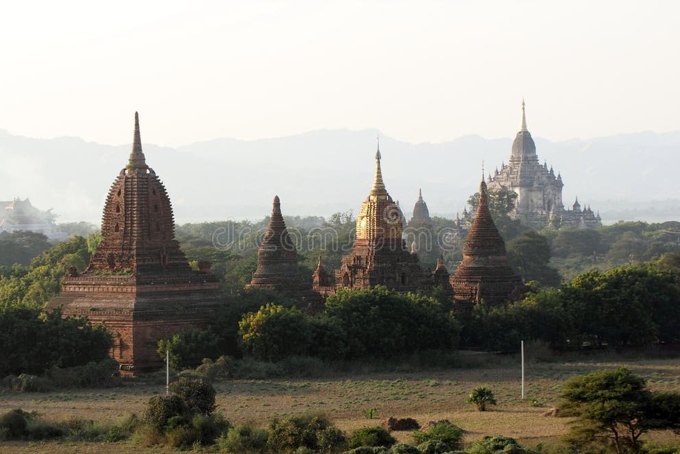 Land of Pagoda stock image. Image of bagan, building - 27136001