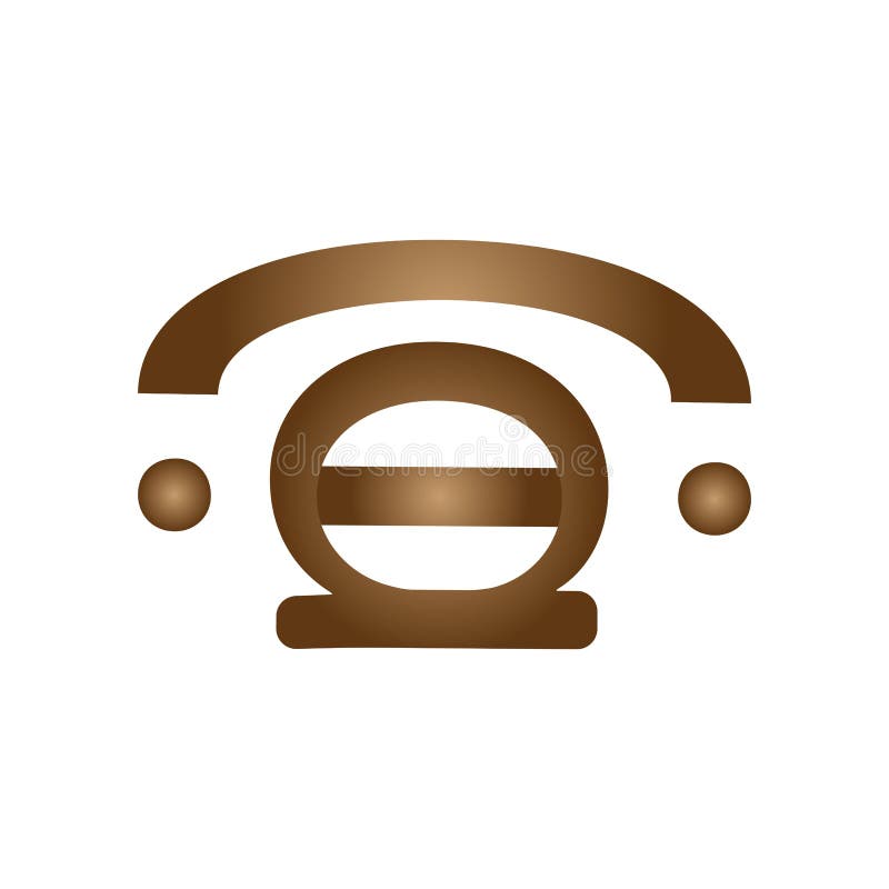 Black Line Icon For Telephone, Cellular And Landline Stock Vector ...