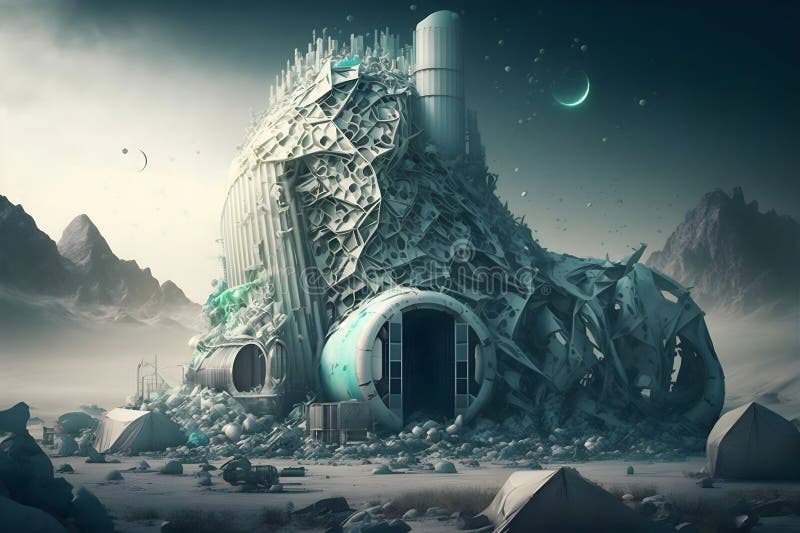 Land in Plastic Waste. Background for Original Design Stock ...