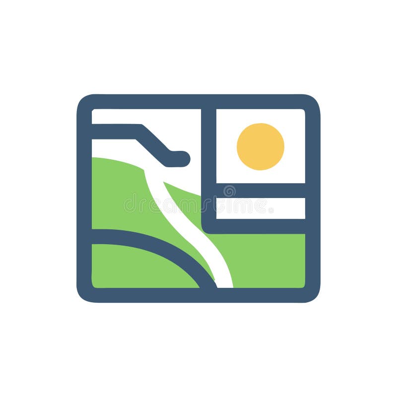 Land Plot Icon for Real Estate Development Stock Illustration ...