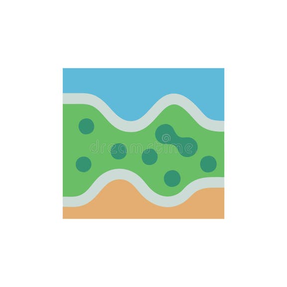 Land Plot Map Icon for Planning Stock Photo - Illustration of ...