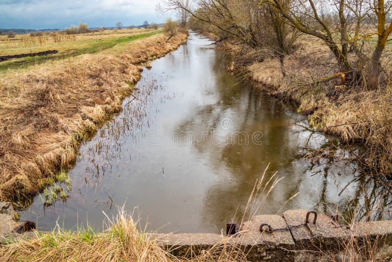 Land Reclamation System for Irrigation of Fields Stock Image - Image of ...