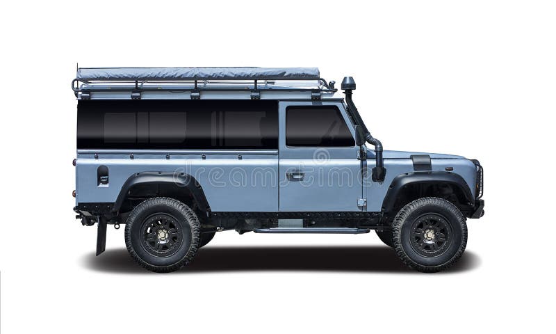 Land Rover Special Edition Sahara Isolated on White Stock Photo - Image ...