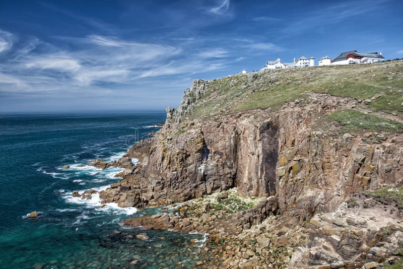 Land`s End, Cornwall on Sunny Summer Day Stock Photo - Image of ocean ...