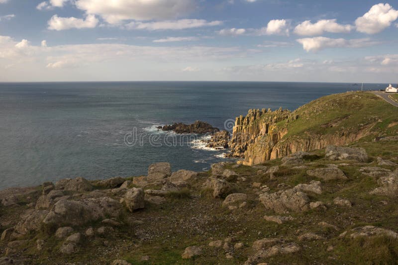 Land`s end stock photo. Image of cornwall, cliff, coastal - 159040908