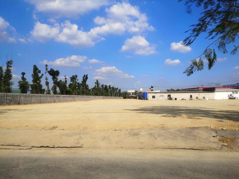 Land for Sales Concept. Landscape of Empty Land Plot for Development ...