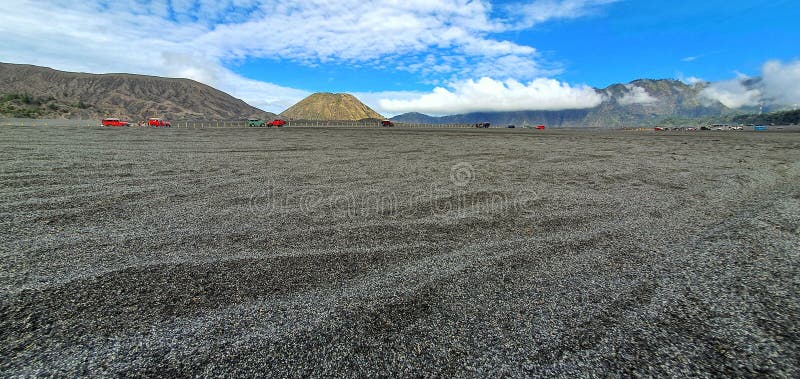 Sea of Sand Bromo stock image. Image of plateau, high - 242888631