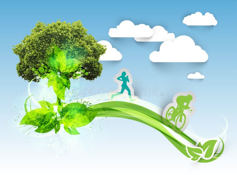 Land Scape Sport Vector Illustration Stock Vector - Illustration of ...