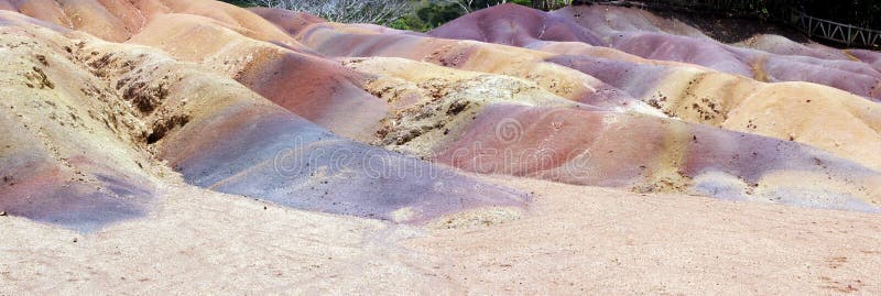 La Tierra De Siete Colores, Costa Oeste, Chamarel, Isla Mauricio Stock ...