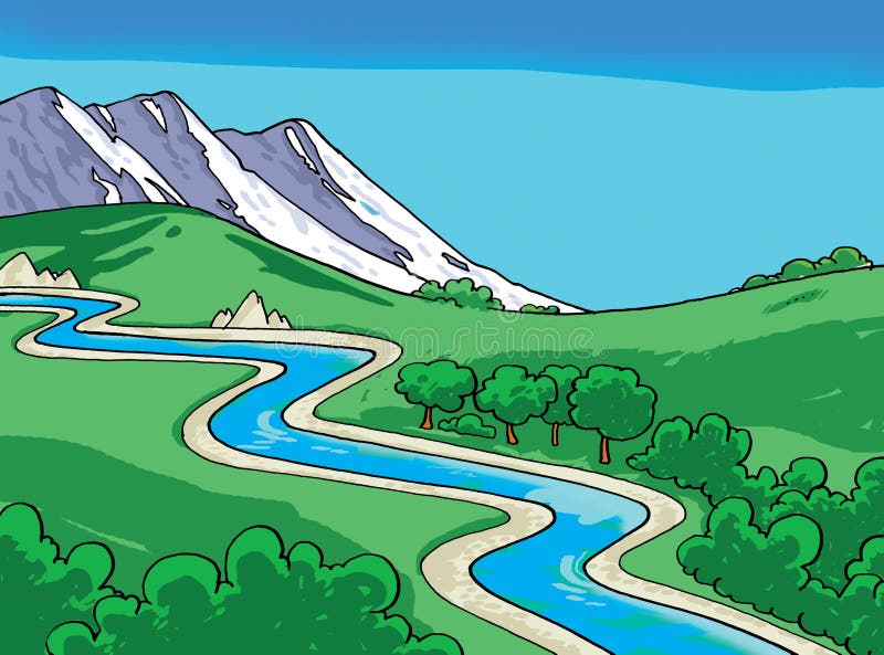 Land in spring stock illustration. Illustration of spring - 9071443