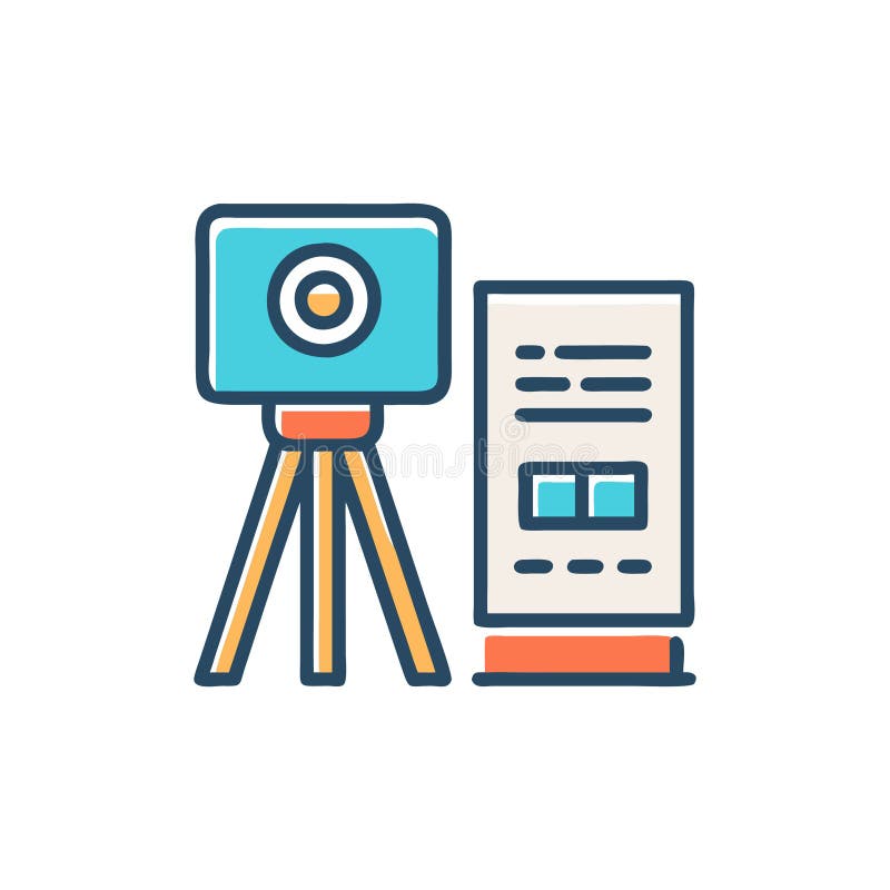 Land Survey Icon for Urban Planning Stock Illustration - Illustration ...