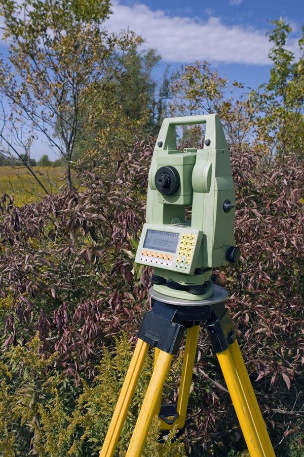 Land Surveying stock photo. Image of prism, positioning - 3539638