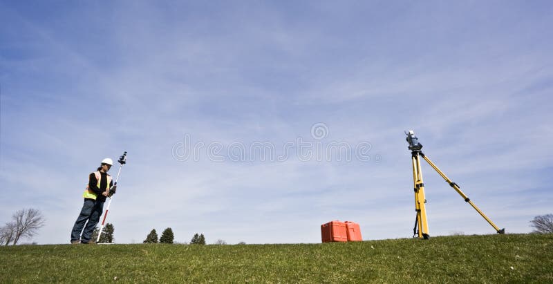 Land Surveying stock photo. Image of effort, measurement - 7839042