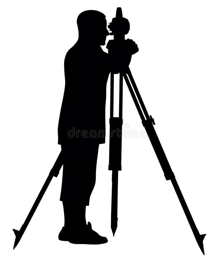 Land surveyor stock vector. Illustration of horizontal - 33247141