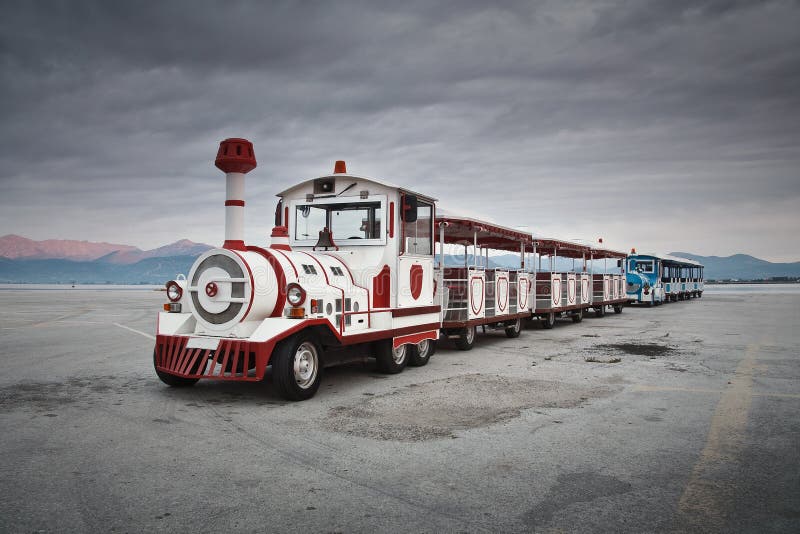 Land Train in Nafplio, Greece. Stock Photo - Image of tourism, seafront ...