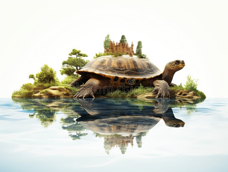 Land Turtle Made with Generative AI Illustration Stock Illustration ...