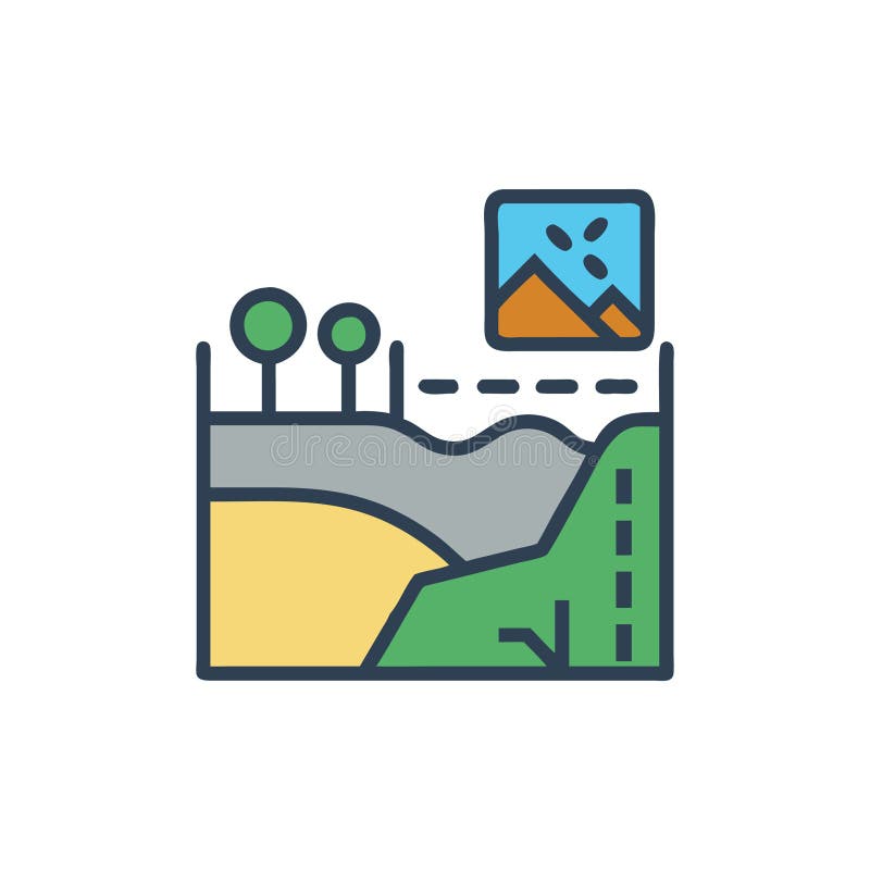 Land Use Icon for Planning stock illustration. Illustration of icon ...