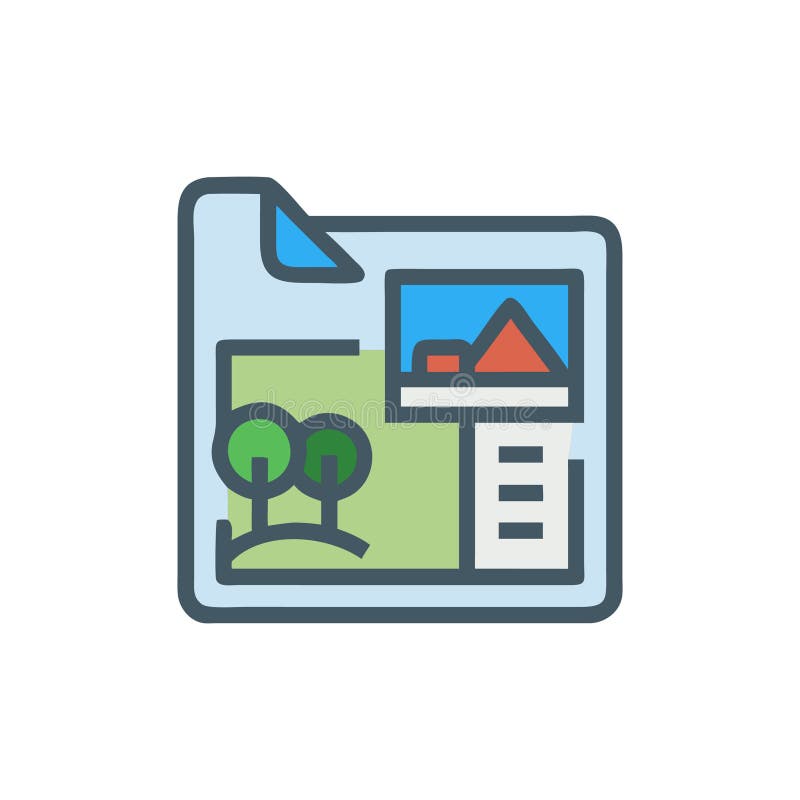 Land Use Plan Icon for Urban Development Stock Illustration ...