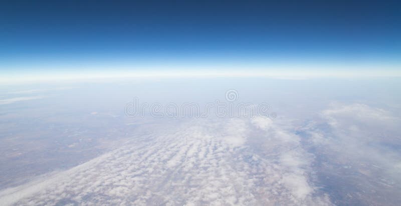 Land, the View from the Airplane Stock Image - Image of view, horizon ...