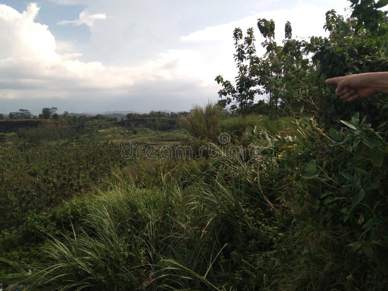 Land View Kuningan Indonesia Stock Image - Image of woodland, field ...